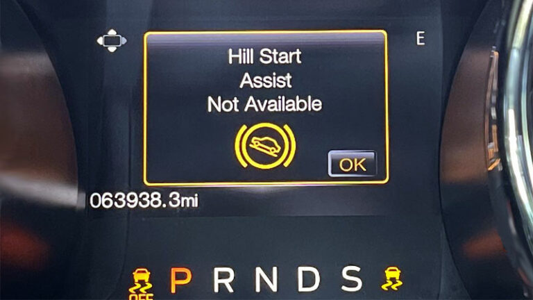 "Hill Start Assist Not Available" Message? (Here's What to Do)